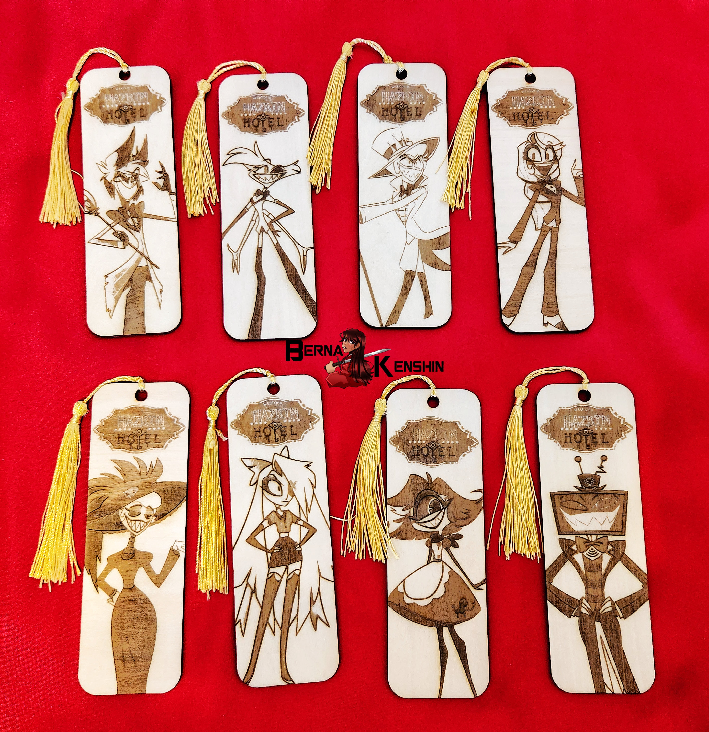 Hazbin Hotel Wooden Bookmarks - Etsy