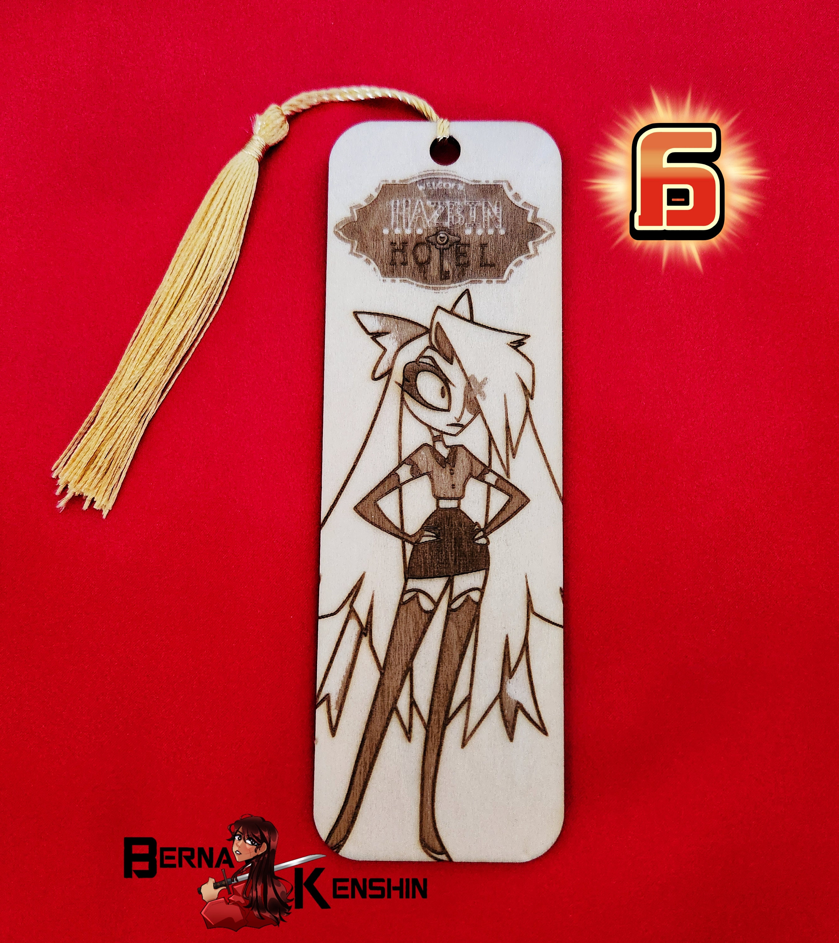 Hazbin Hotel Wooden Bookmarks - Etsy