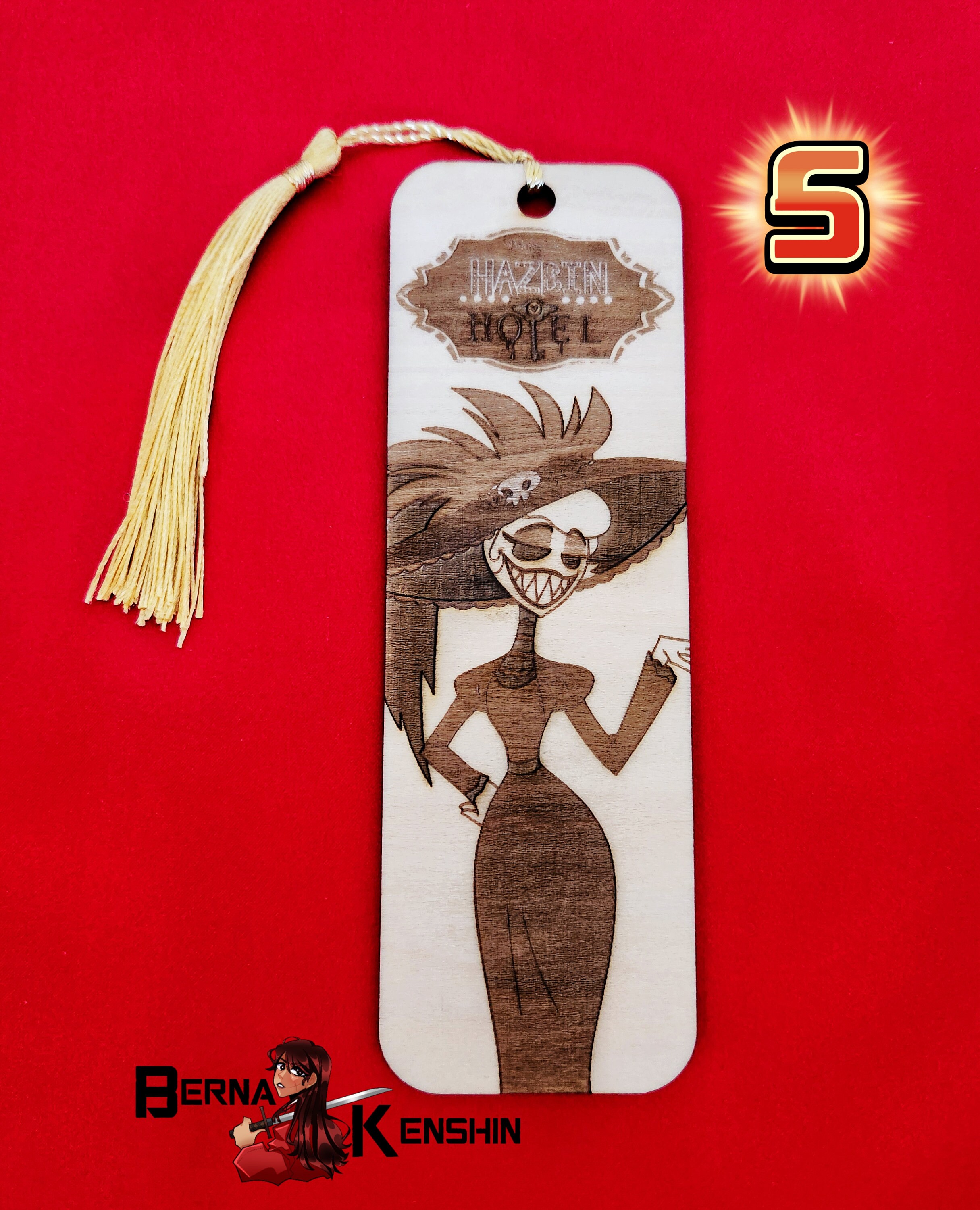 Hazbin Hotel Wooden Bookmarks - Etsy