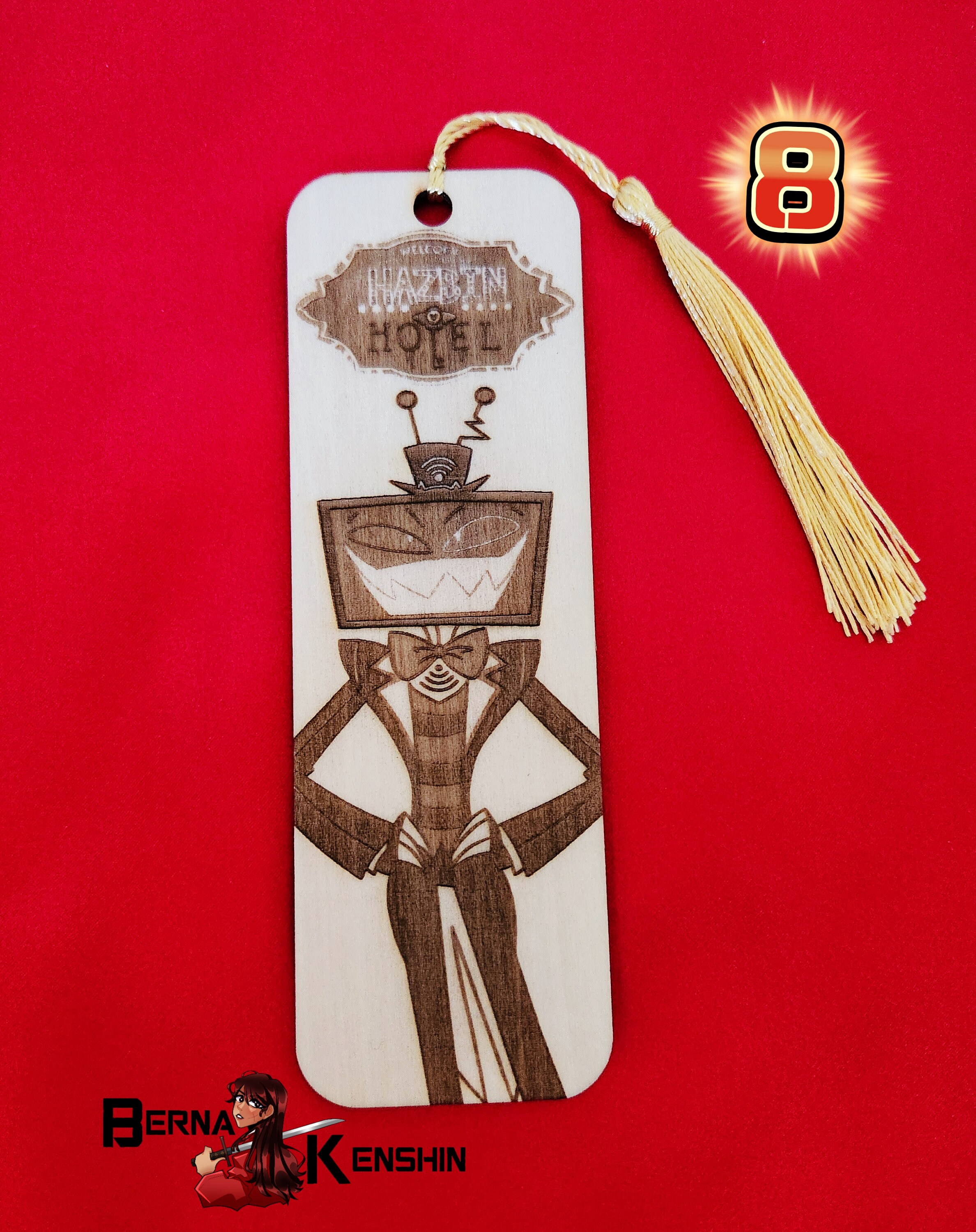 Hazbin Hotel Wooden Bookmarks - Etsy
