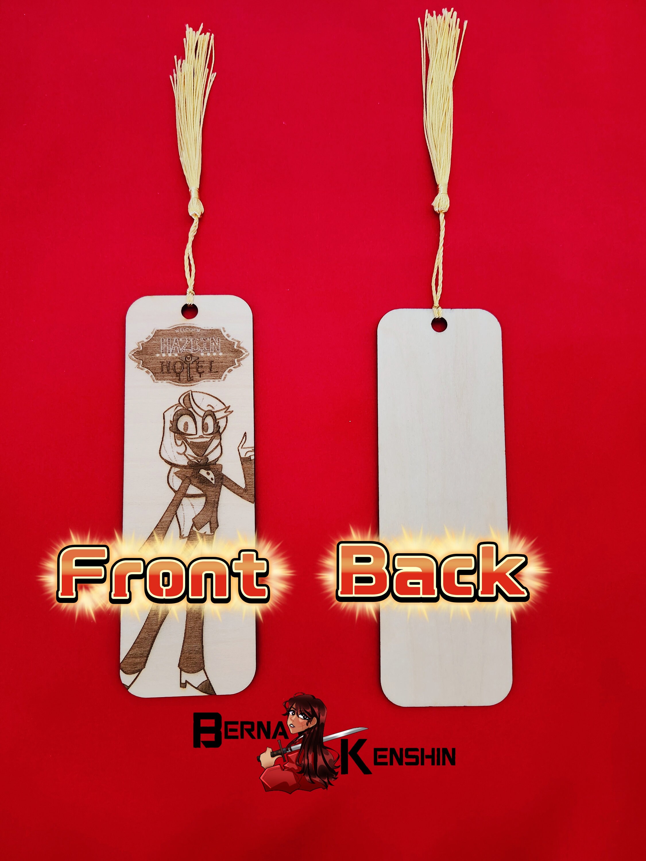 Hazbin Hotel Wooden Bookmarks - Etsy