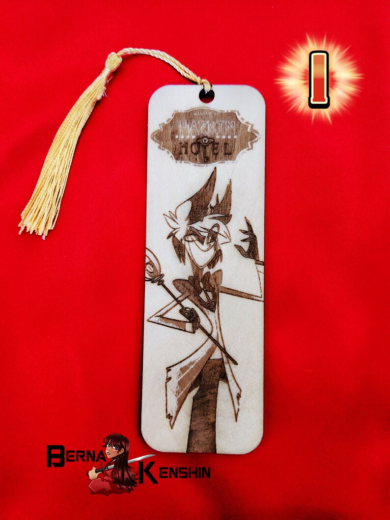 Hazbin Hotel Wooden Bookmarks - Etsy