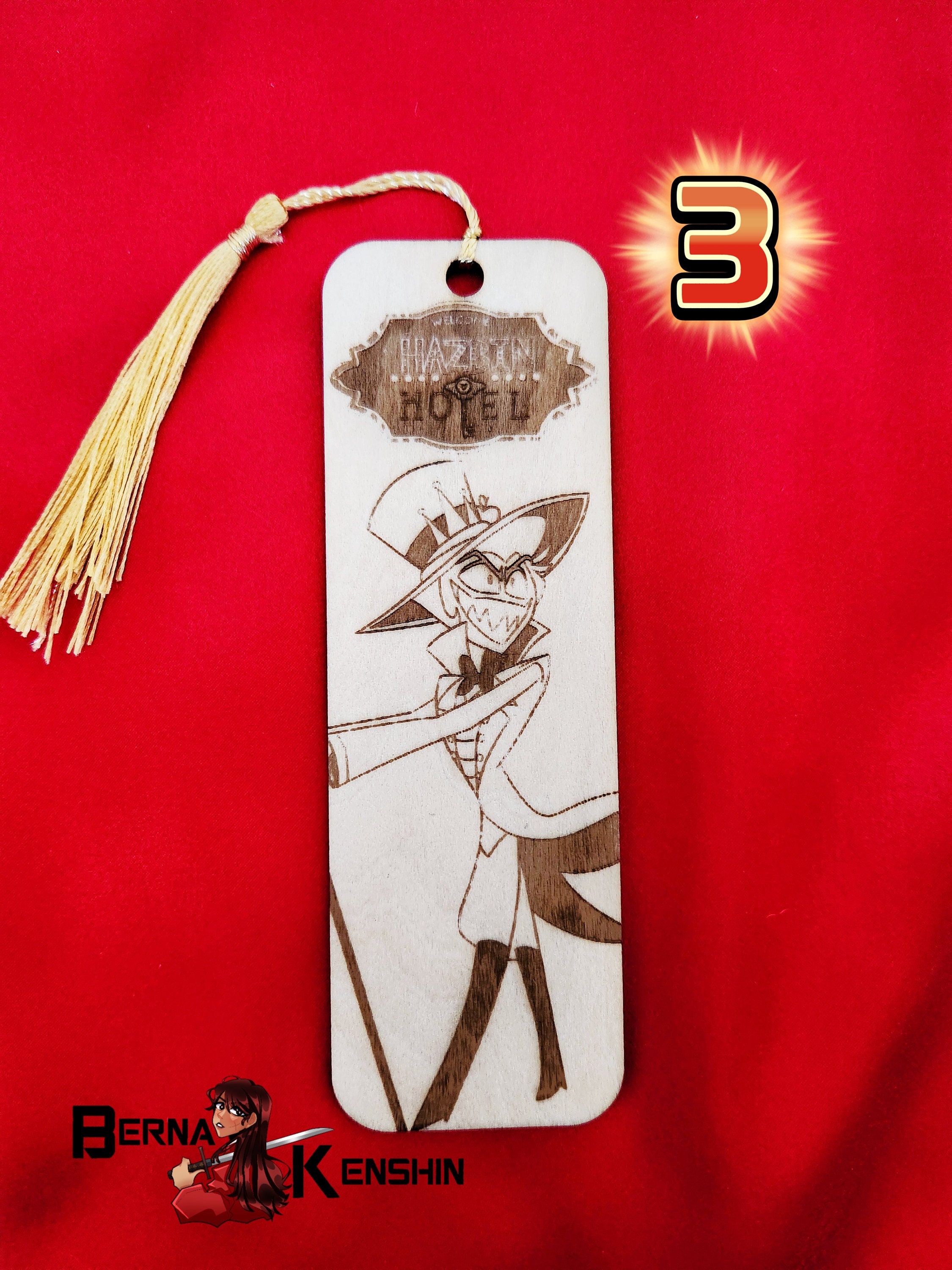 Hazbin Hotel Wooden Bookmarks - Etsy