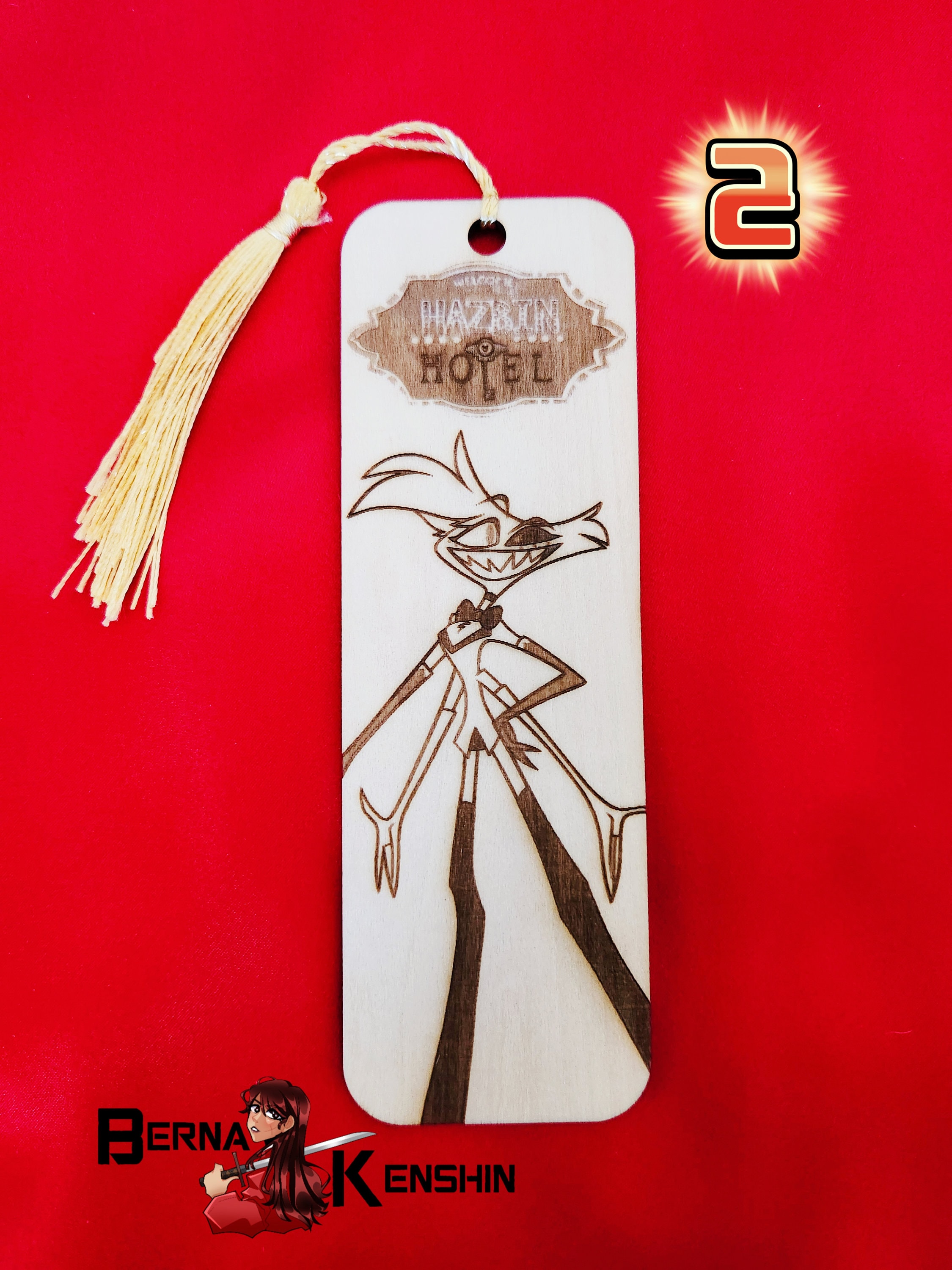 Hazbin Hotel Wooden Bookmarks - Etsy