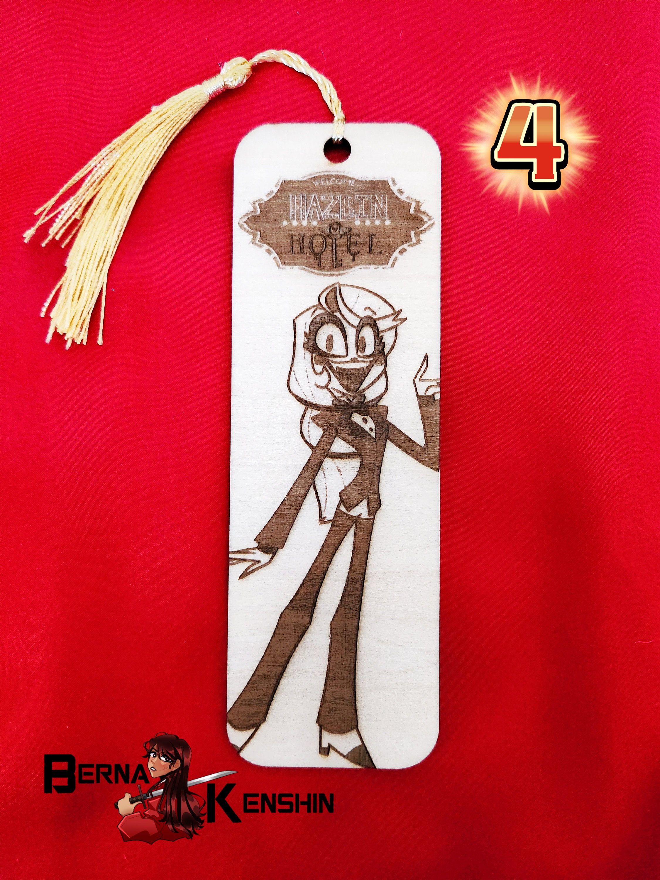 Hazbin Hotel Wooden Bookmarks - Etsy