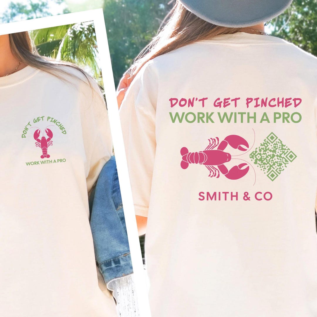 Personalized Scan Me QR Code Shirt, Business Card Tee With Custom QR ...