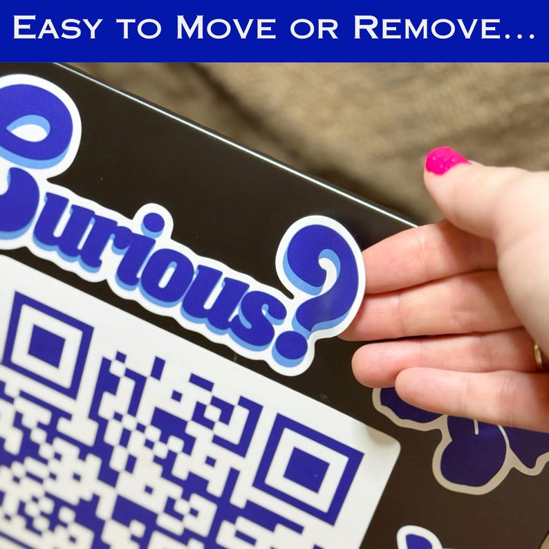 Custom QR Code Decal Set, Personalized Website or Social Media Vinyl ...
