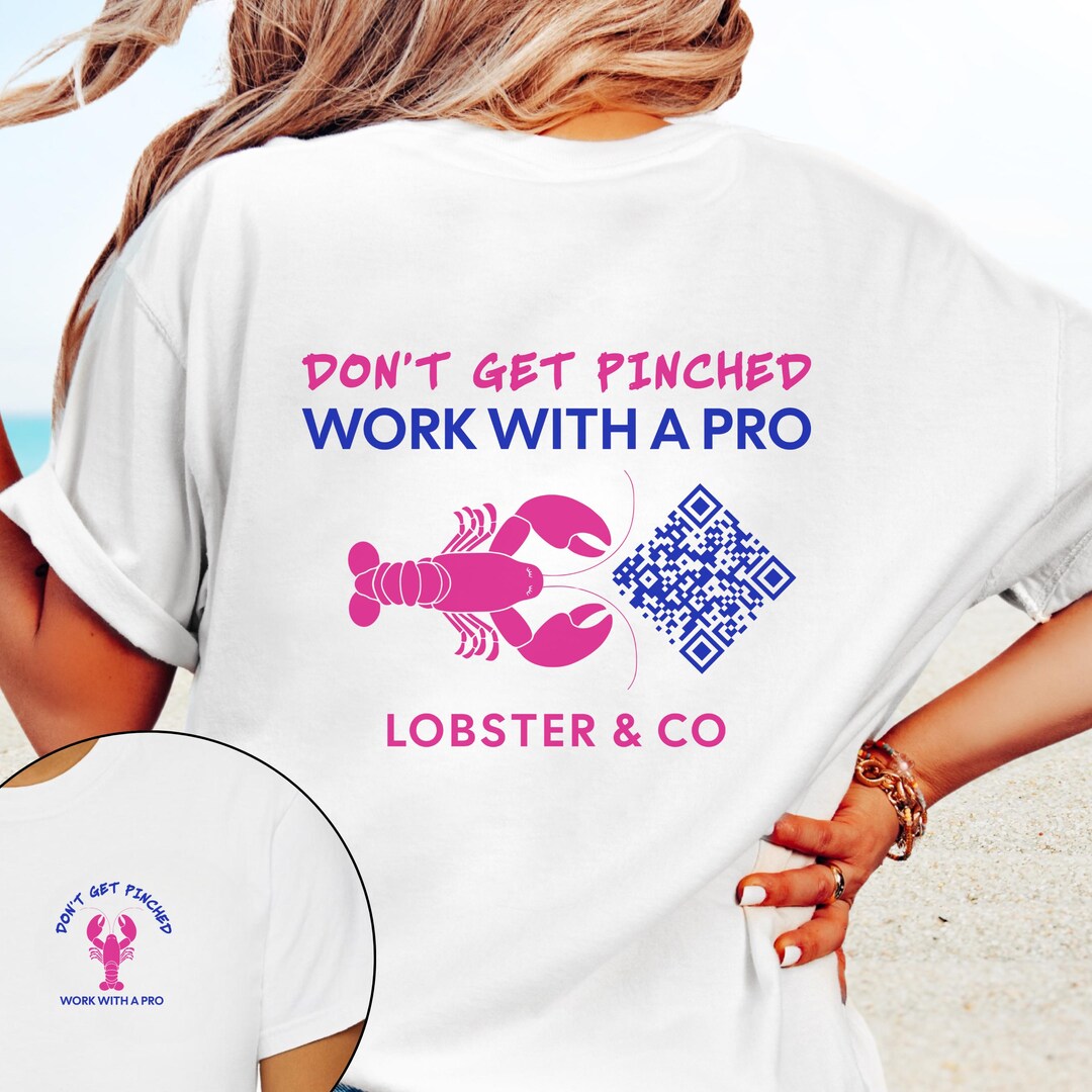 Custom Lobster QR Code Scan Me Shirt, Comfort Colors 1717 Tee ...