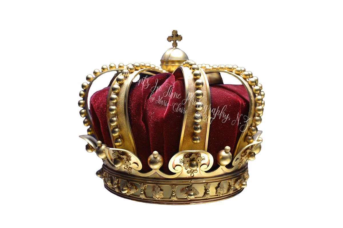 Real Gold King Crown