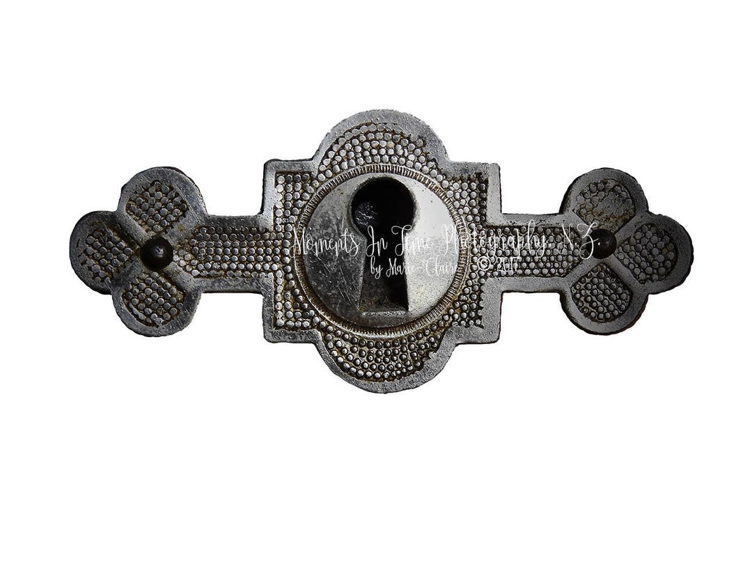 MIT Antique Silver Key Hole Digital Overlay - Etsy
