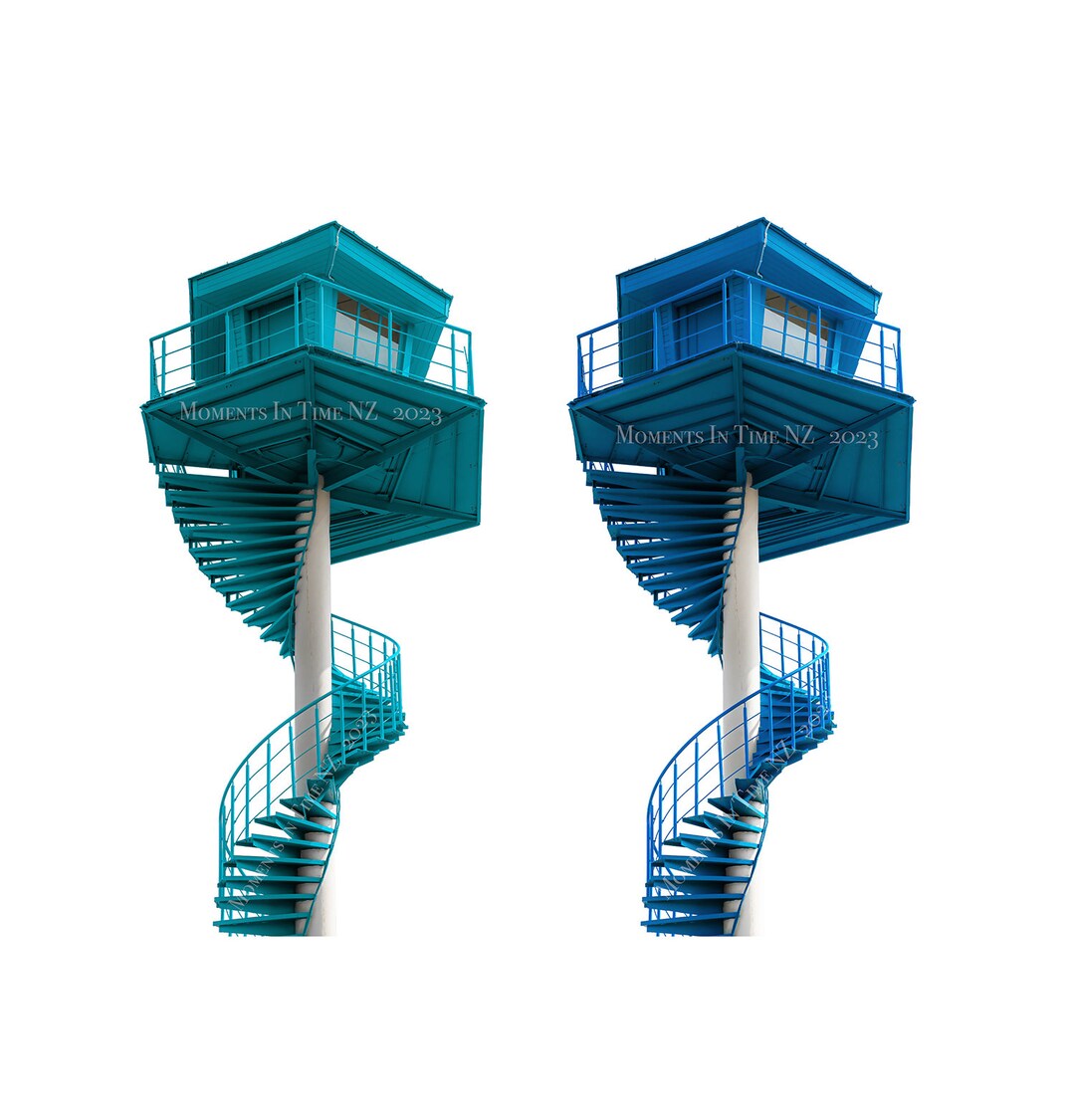 MIT Lifeguard Tower in 2 Colours Digital Overlay - Etsy