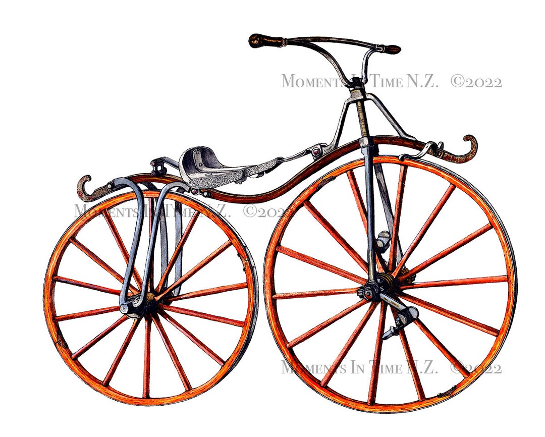 MIT Vintage Bicycle Digital Overlay - Etsy