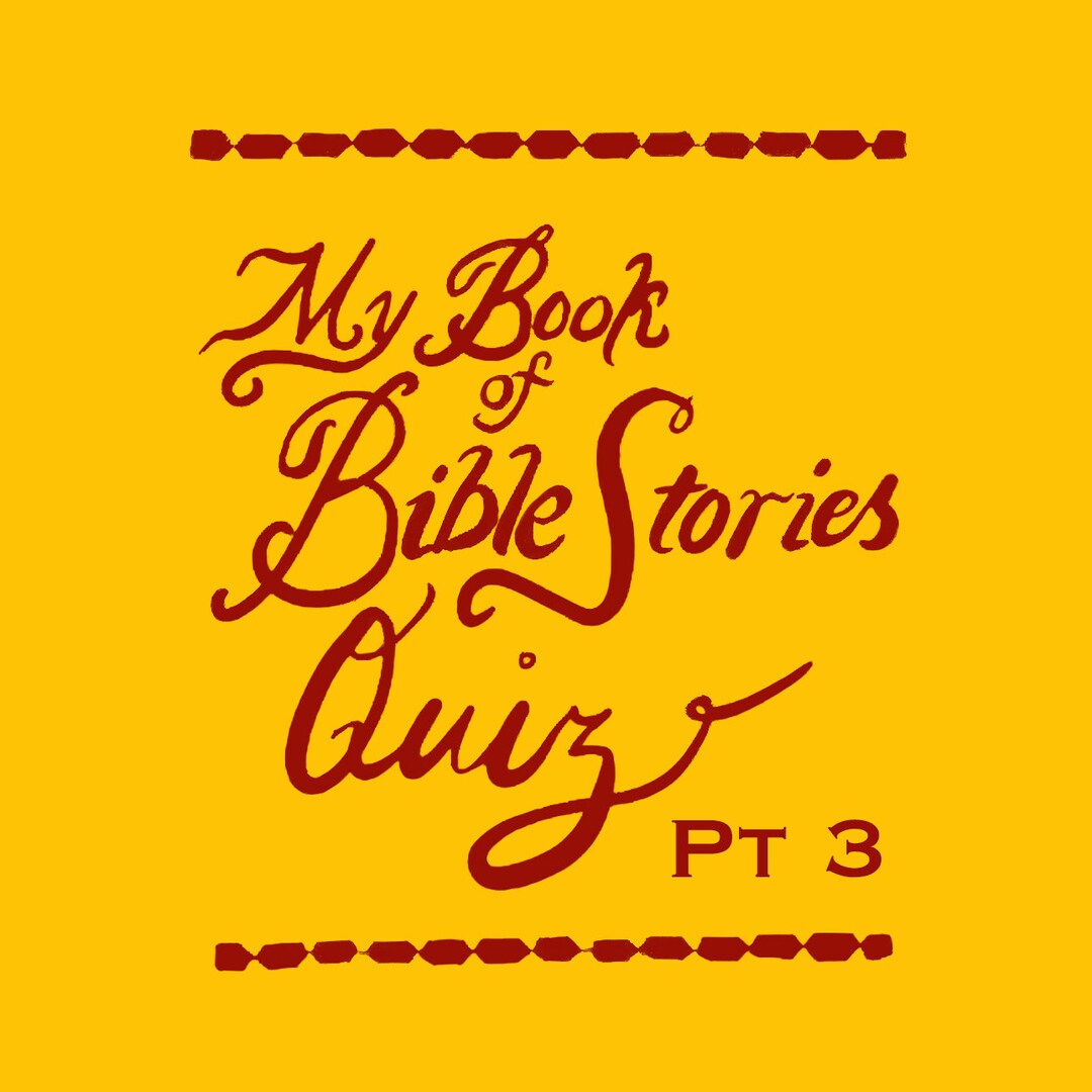 My Book of Bible Stories Escape Room Style Quiz Part 3 - Etsy