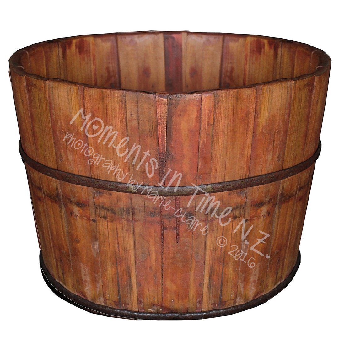 Moments in Time Wooden Bucket Digital Overlay - Etsy
