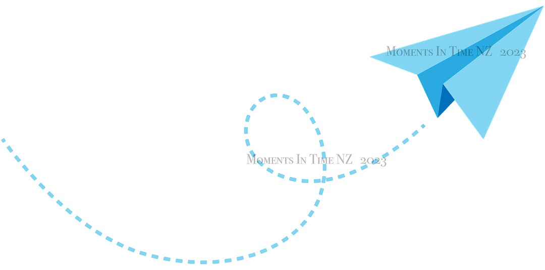 MIT Paper Plane Blue Digital Overlay - Etsy