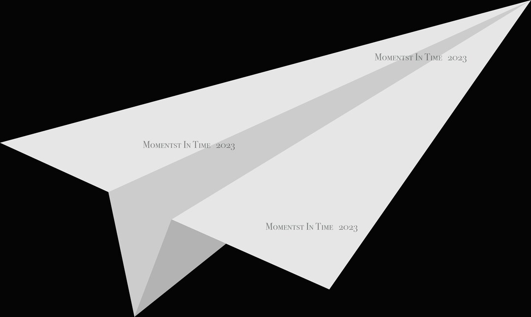 MIT Paper Plane White Digital Overlay - Etsy