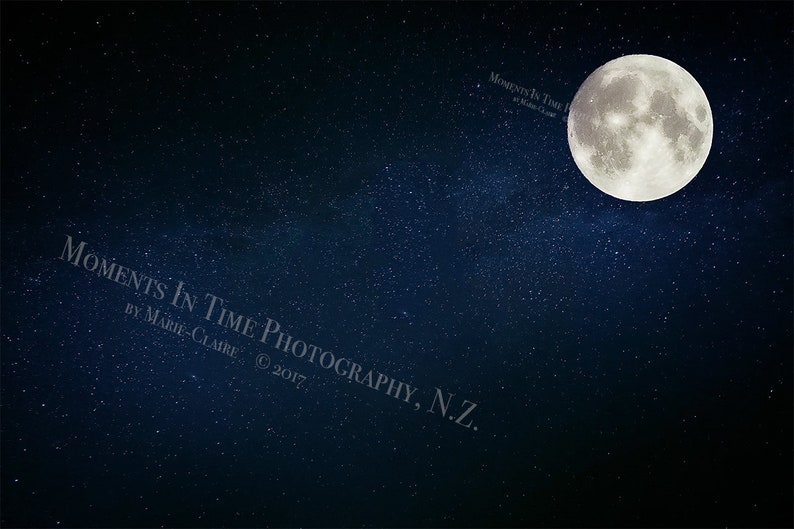MIT Night Sky With Moveable Moon Layer Digital Background - Etsy
