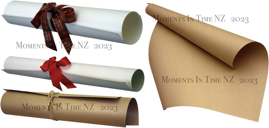 MIT Paper Scroll Set Digital Overlays - Etsy