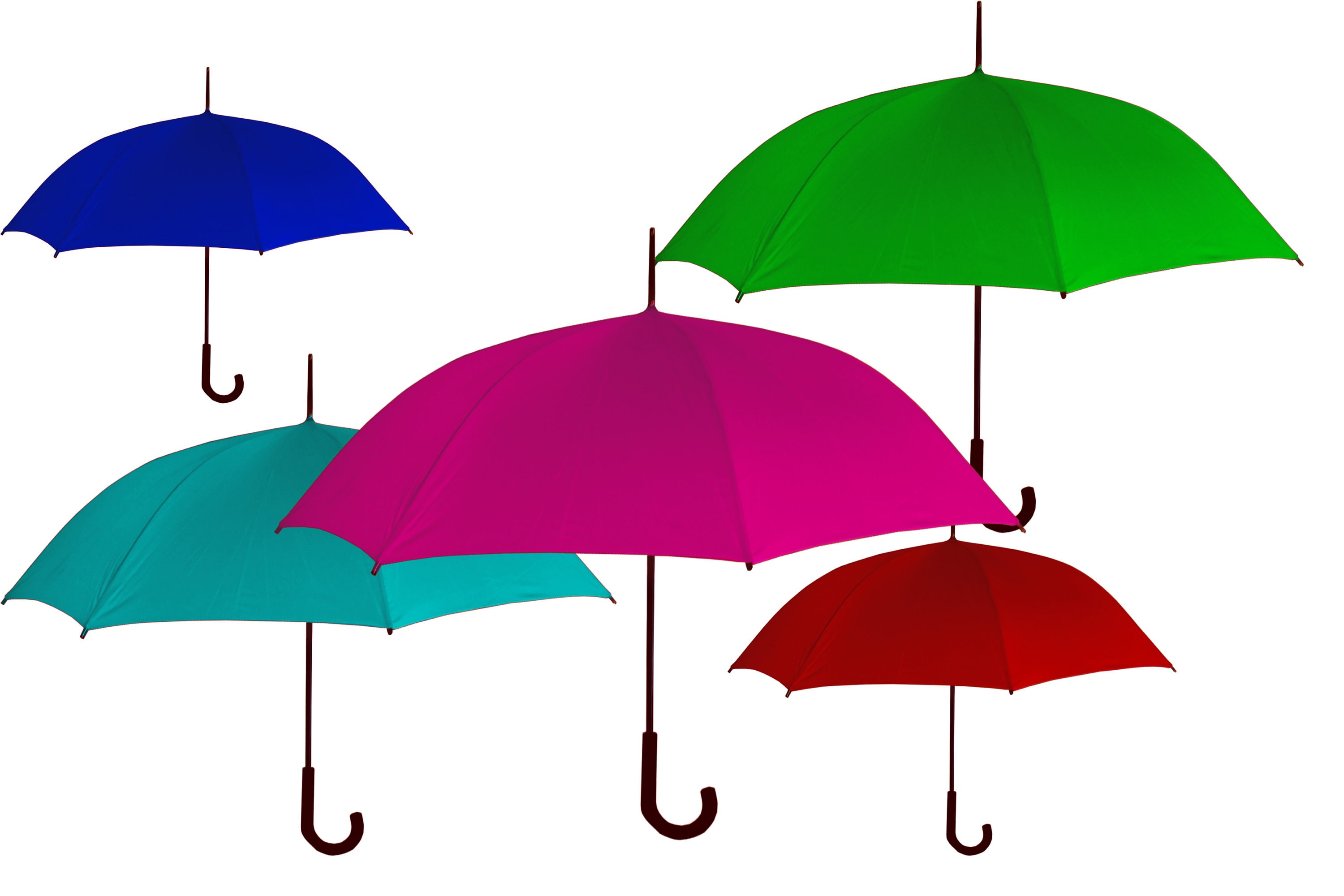 MIT Coloured Umbrella Overlays 5 Separate Files on a - Etsy