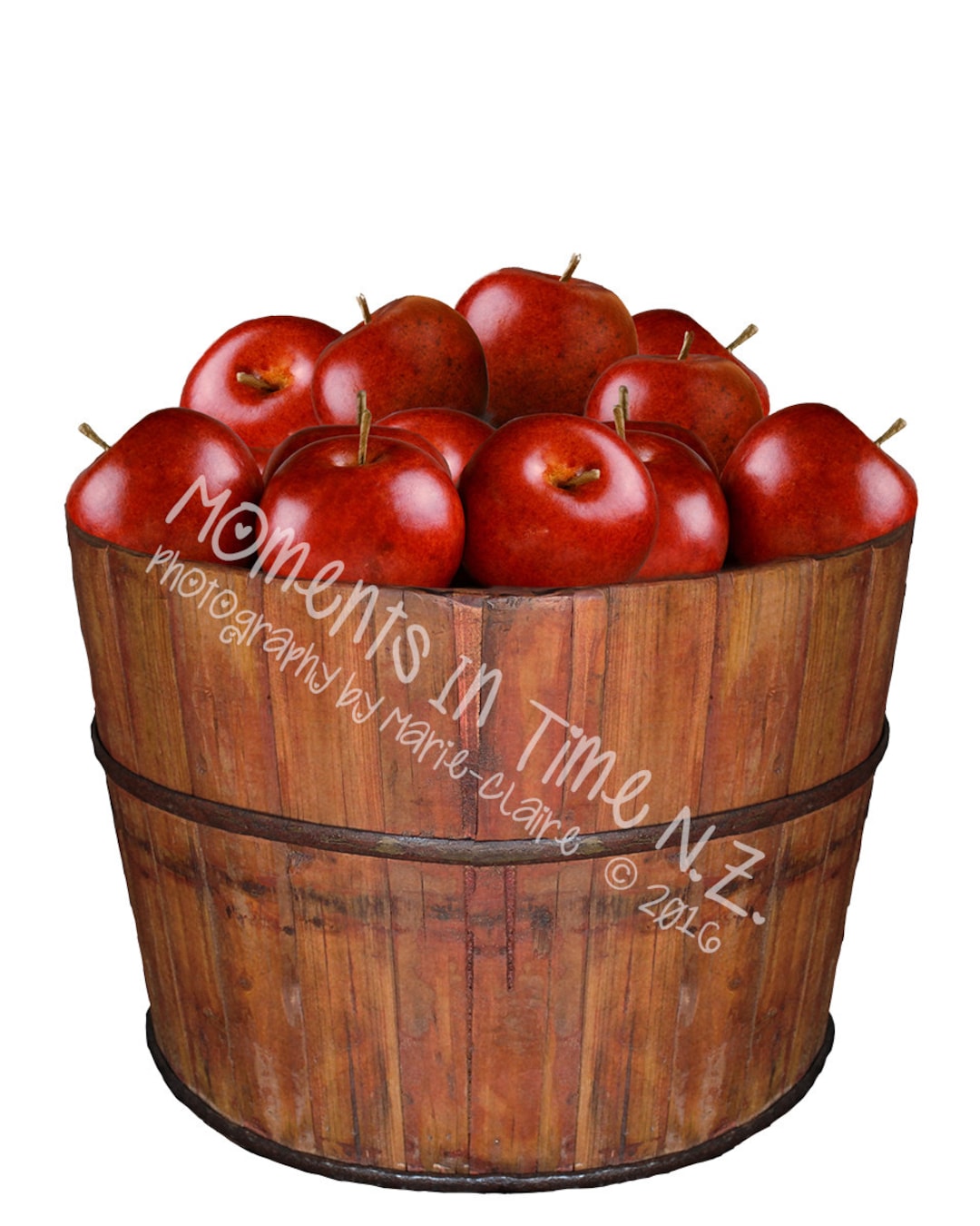 Moments in Time Apples in Wooden Bucket Digital Overlay - Etsy