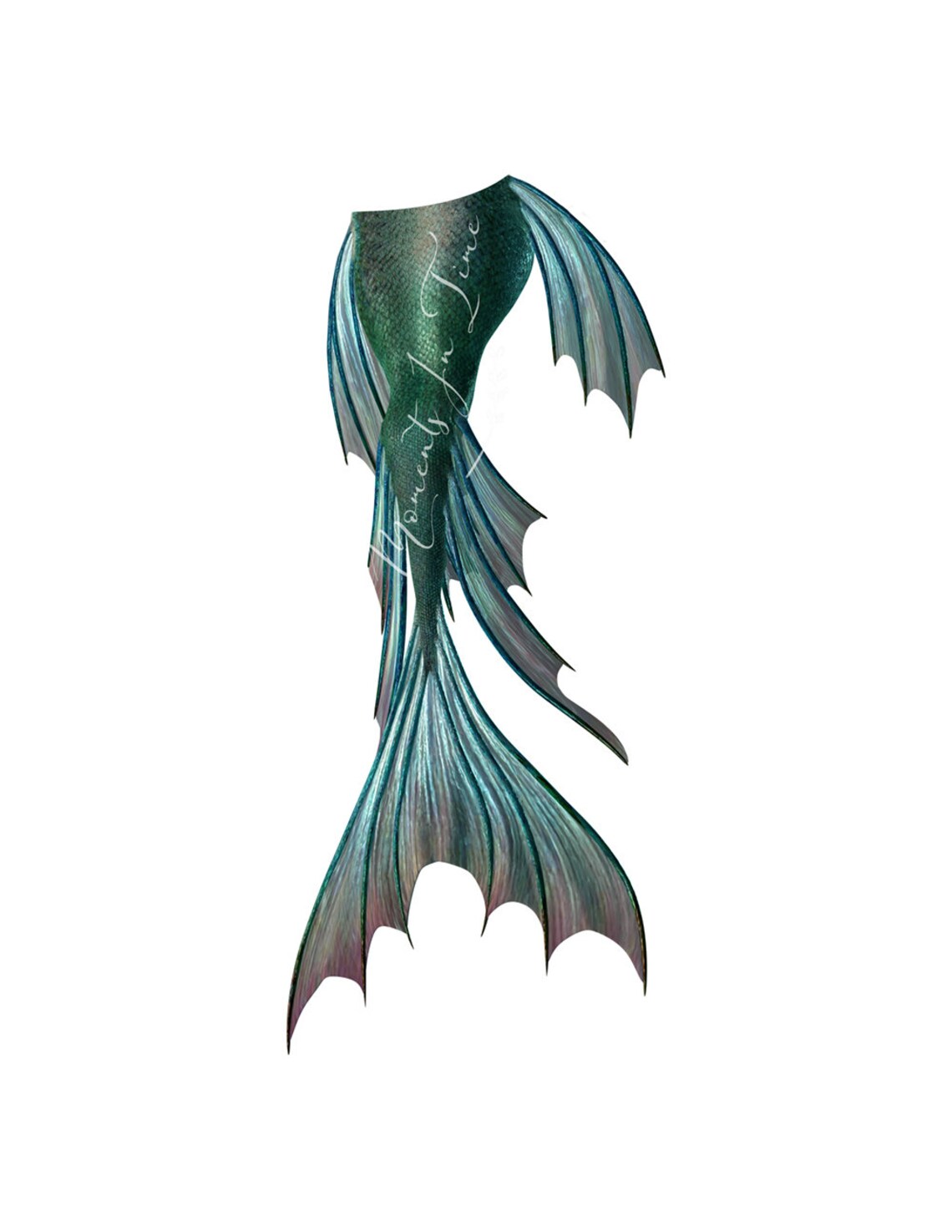 MIT Mermaid Tails Pack of 2 Digital Overlays | Etsy