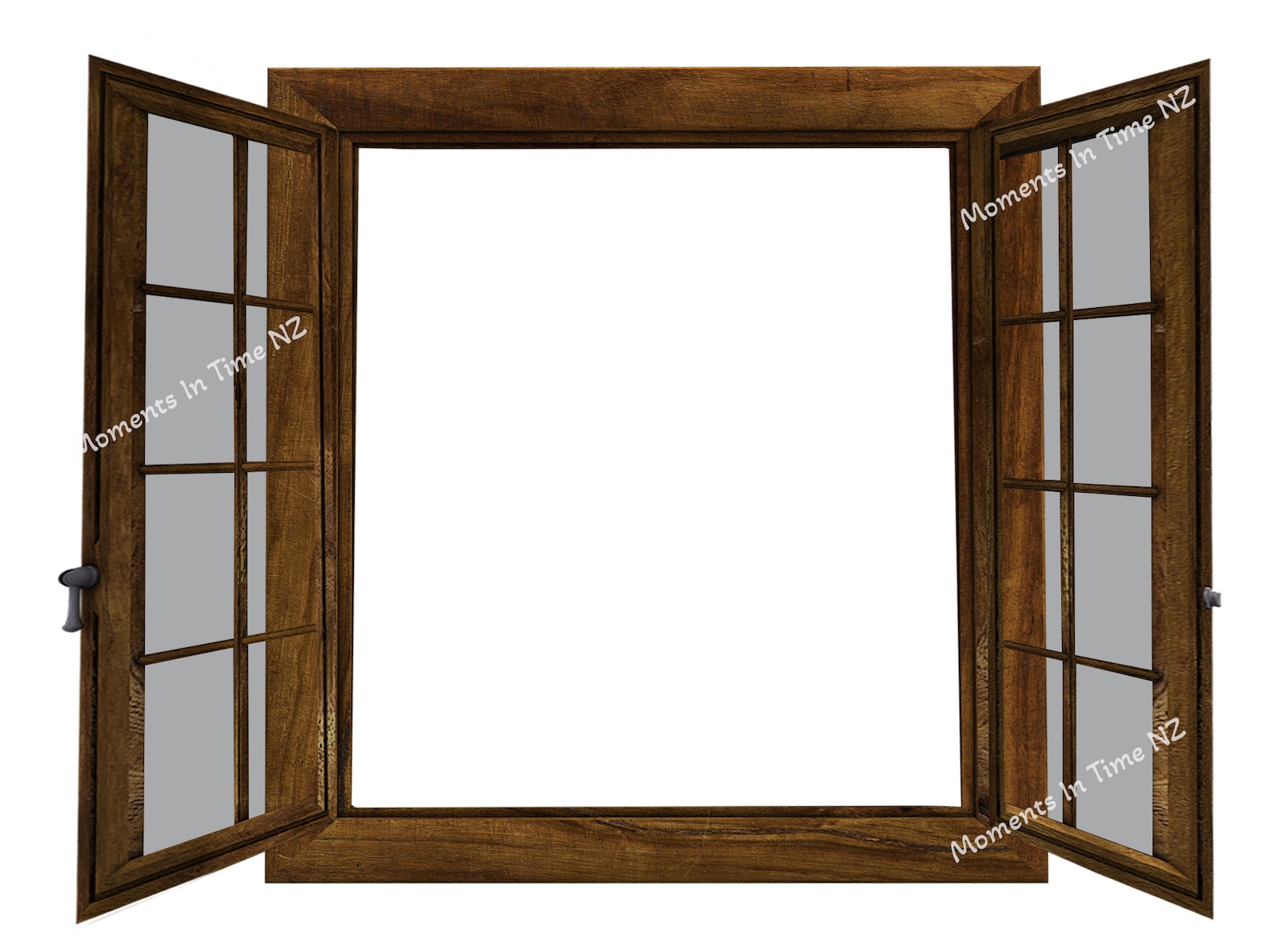 MIT Open Wooden Window on Transparent Background Digital Overlay - Etsy