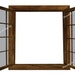 MIT Open Wooden Window on Transparent Background Digital Overlay - Etsy