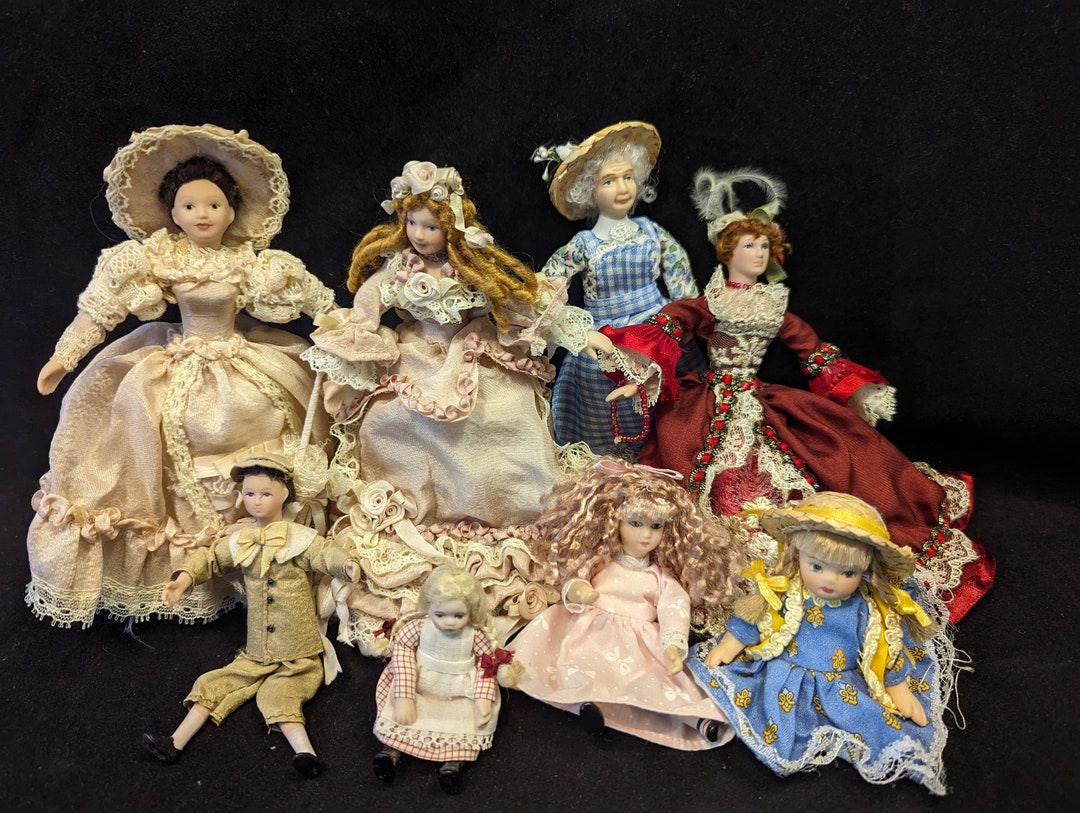 Mini Porcelain Dolls, 1/12 Scale - Etsy