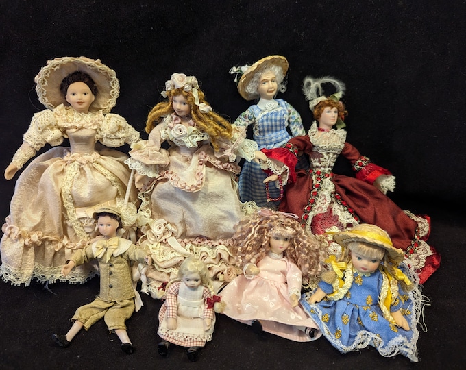 Mini Porcelain Dolls, 1/12 Scale - Etsy