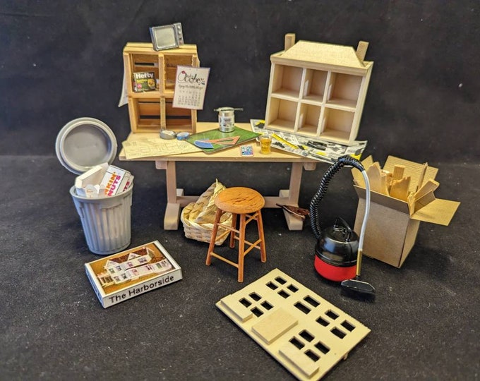 Miniature Dollhouse Assembly Table, 1" = 1' - Etsy