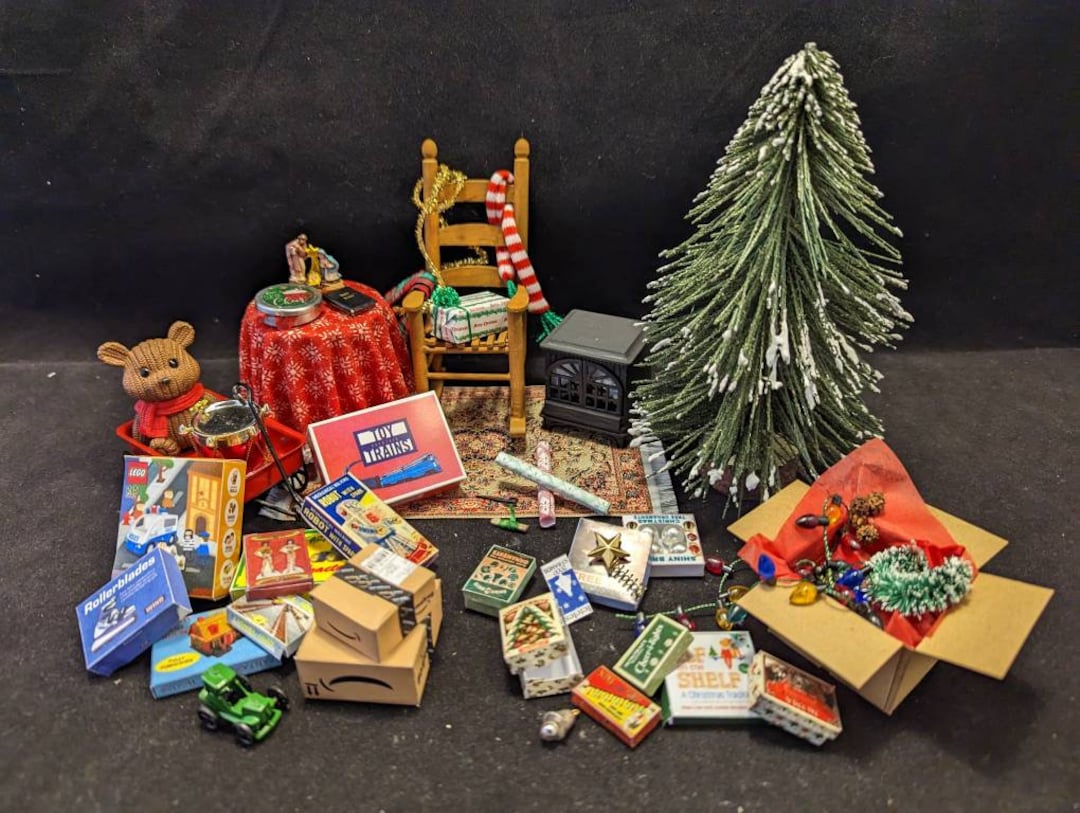 Mini Rocking Chair and Christmas Tree, Two Versions, 1/12 Scale - Etsy