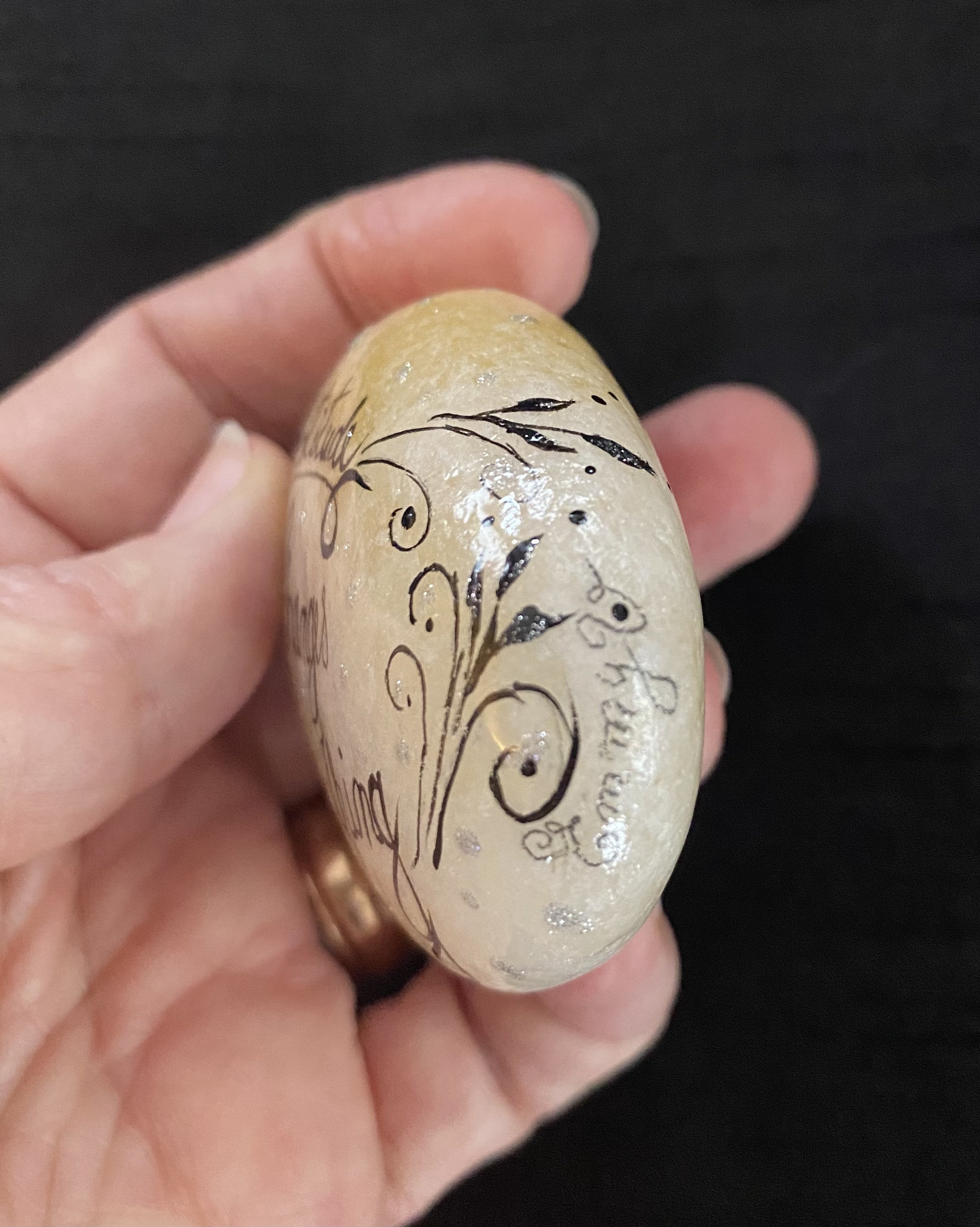 Hand Painted Inspirational Quote Stone - Etsy