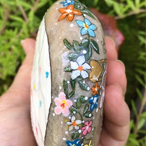 New Born Baby Hand Painted Stone - Etsy