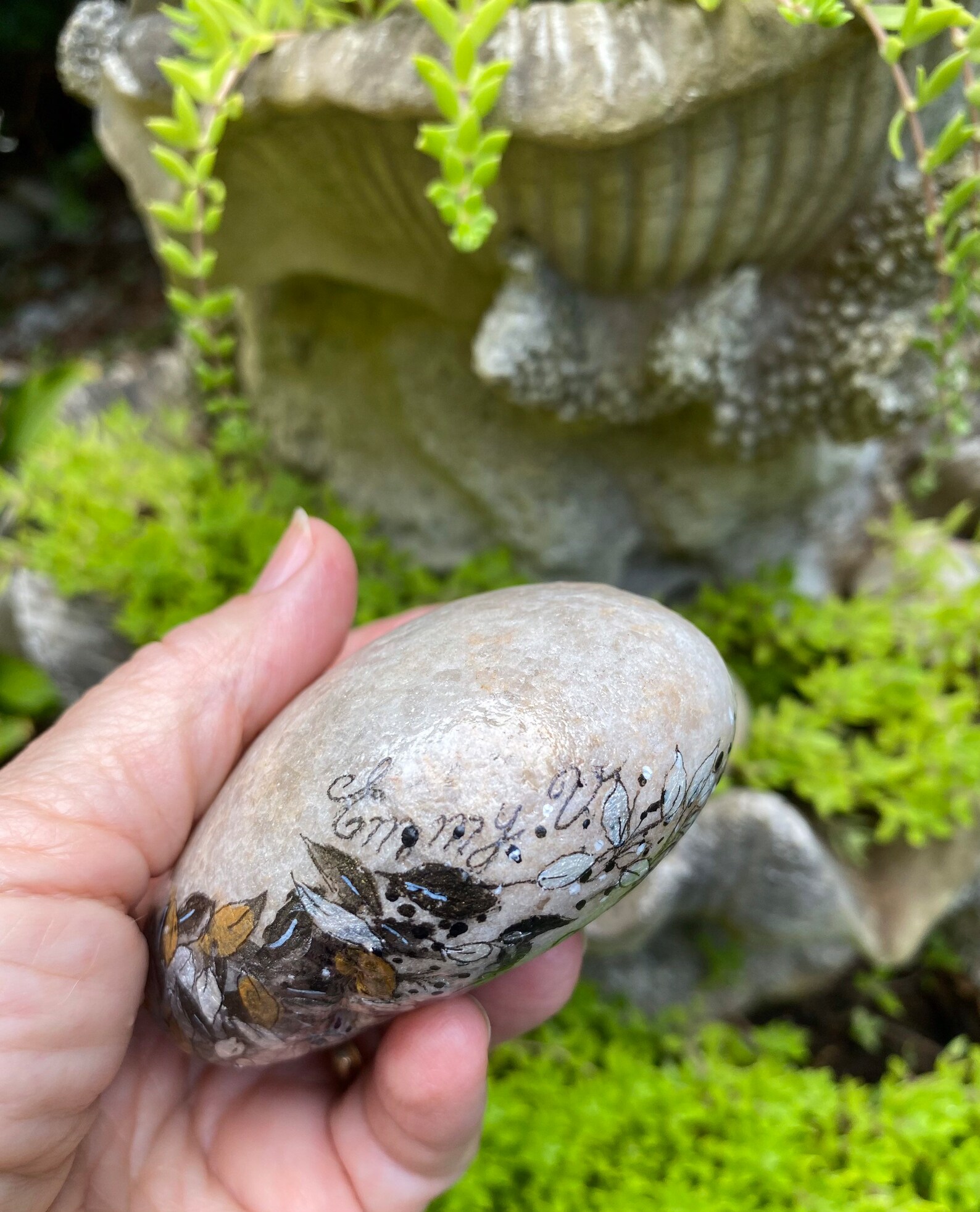Hand Painted Buddha Stone - Etsy