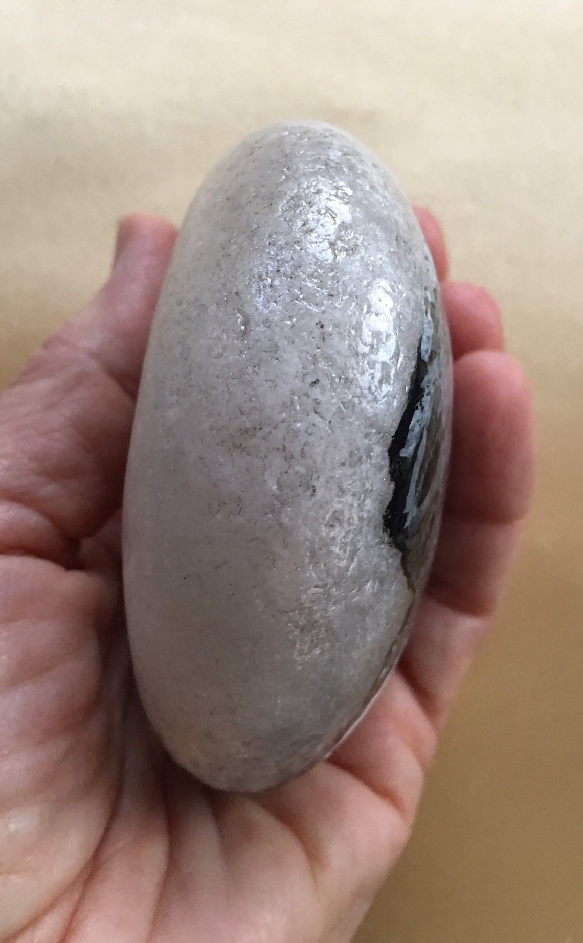 Hand Painted Elephant Stone - Etsy