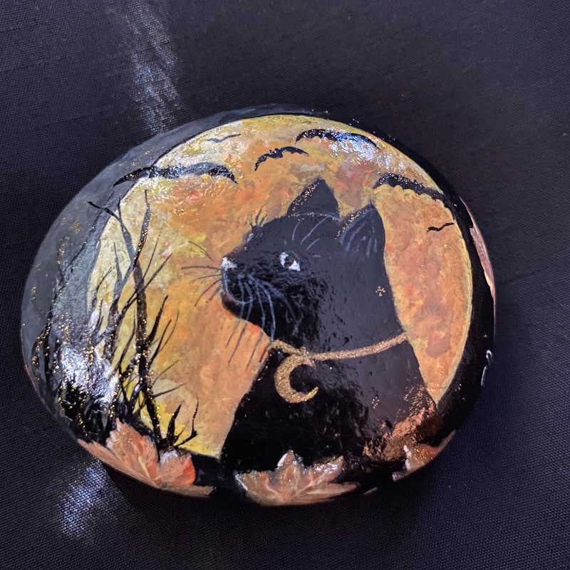 Painted Rocks Cats - Etsy