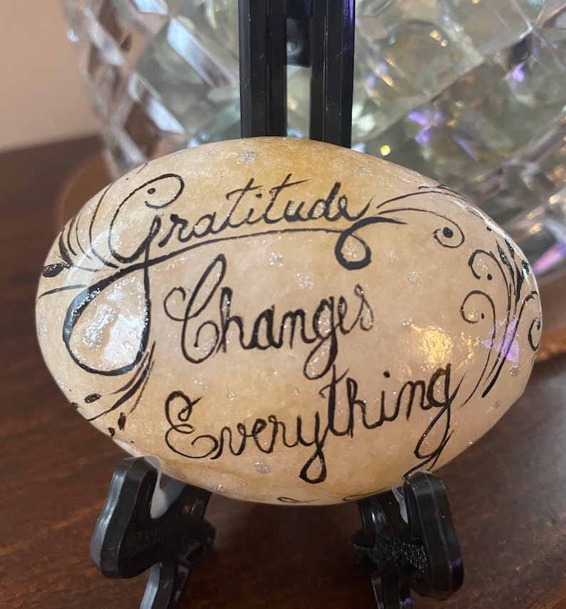 Hand Painted Inspirational Quote Stone - Etsy