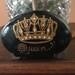 Hand Painted Queen's Crown Royalty Stone - Etsy
