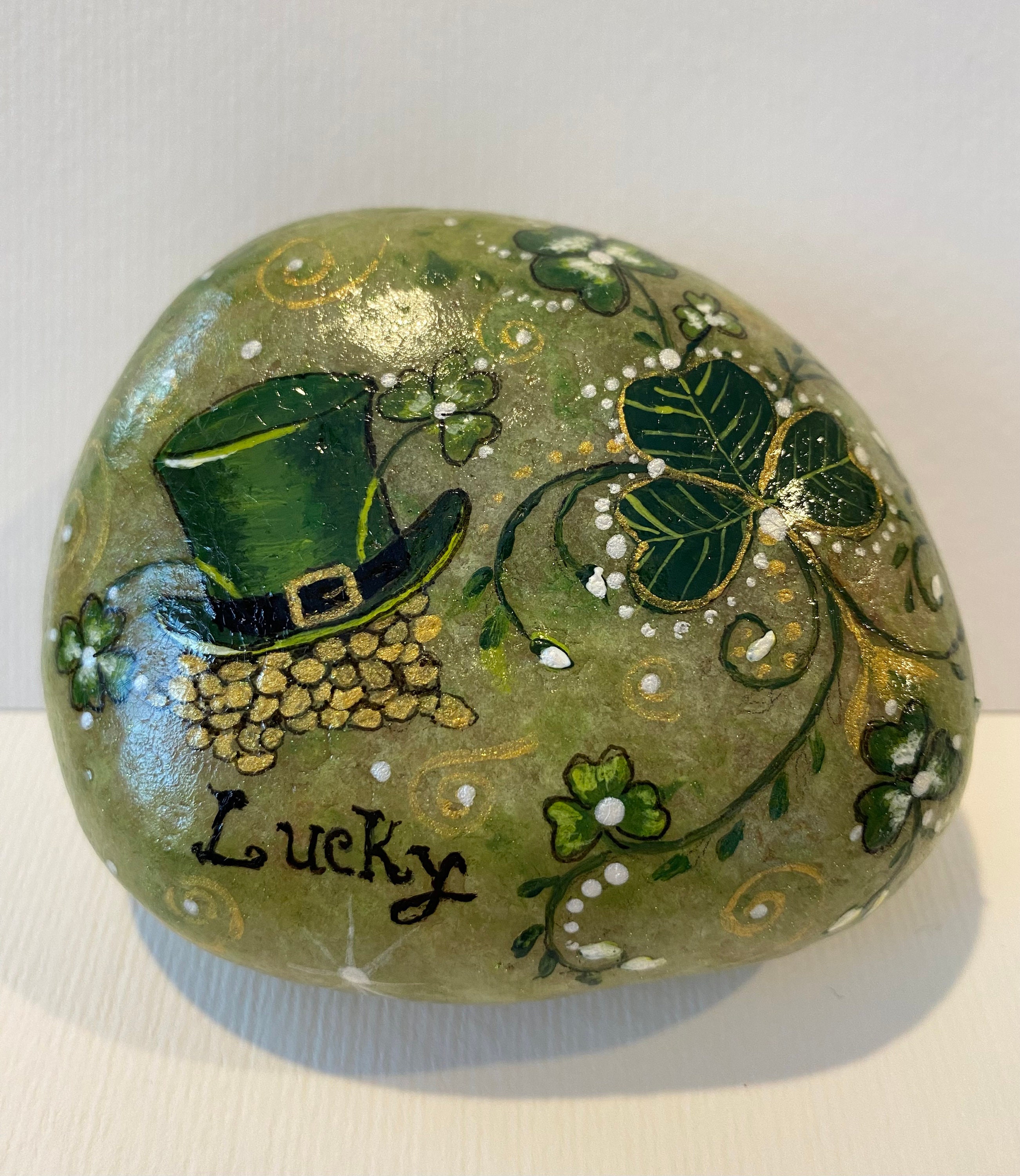 Hand Painted St. Patrick’s Day Stone - Etsy