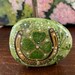 Hand Painted Horse Shoe Shamrock Stone - Etsy