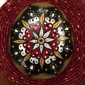 Hand Painted Stone, Mandala Stone, Stone Art, Bohemian Stone, Boho - Etsy