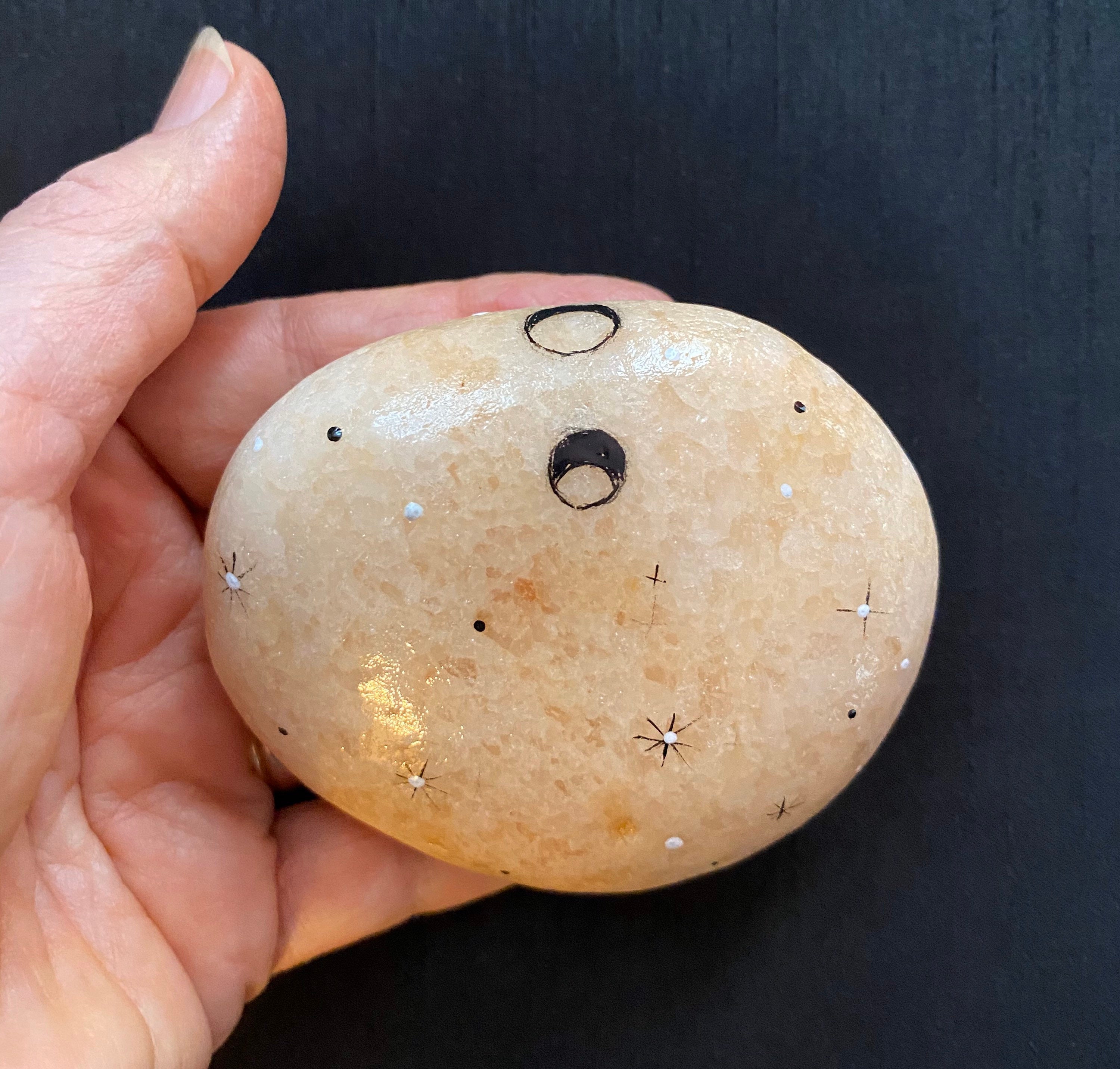 Hand Painted Zodiac Pisces Horoscope Stone - Etsy