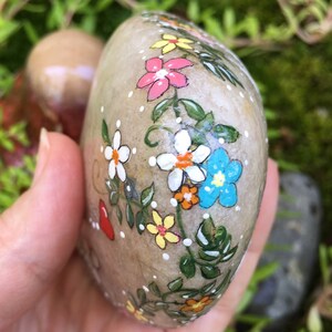 New Born Baby Hand Painted Stone - Etsy