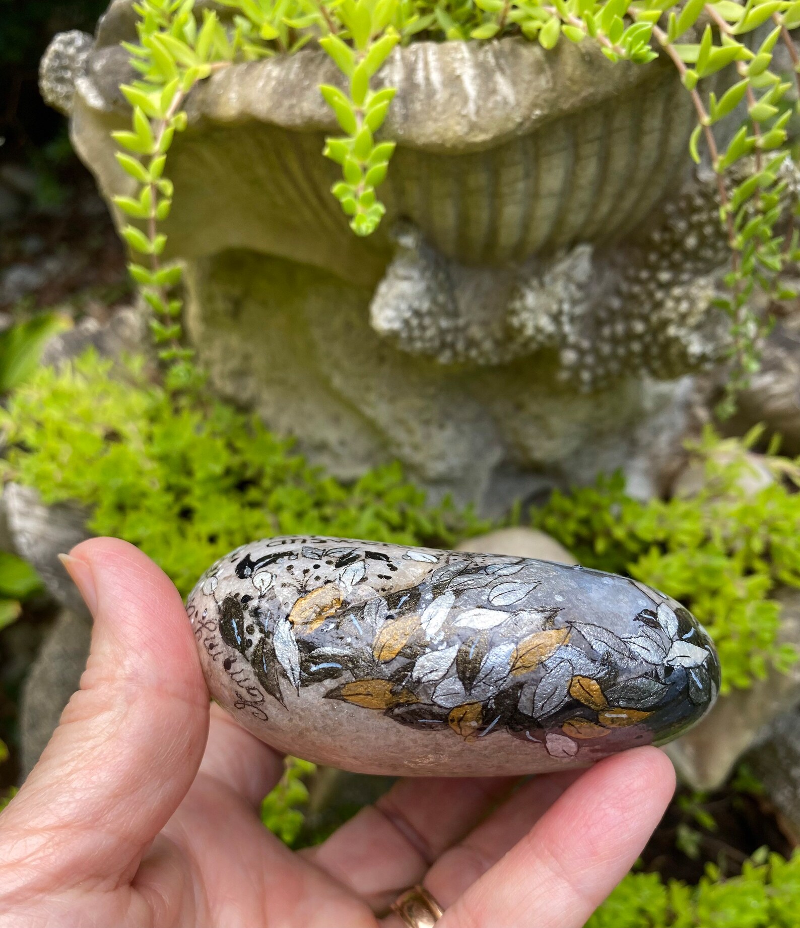 Hand Painted Buddha Stone - Etsy