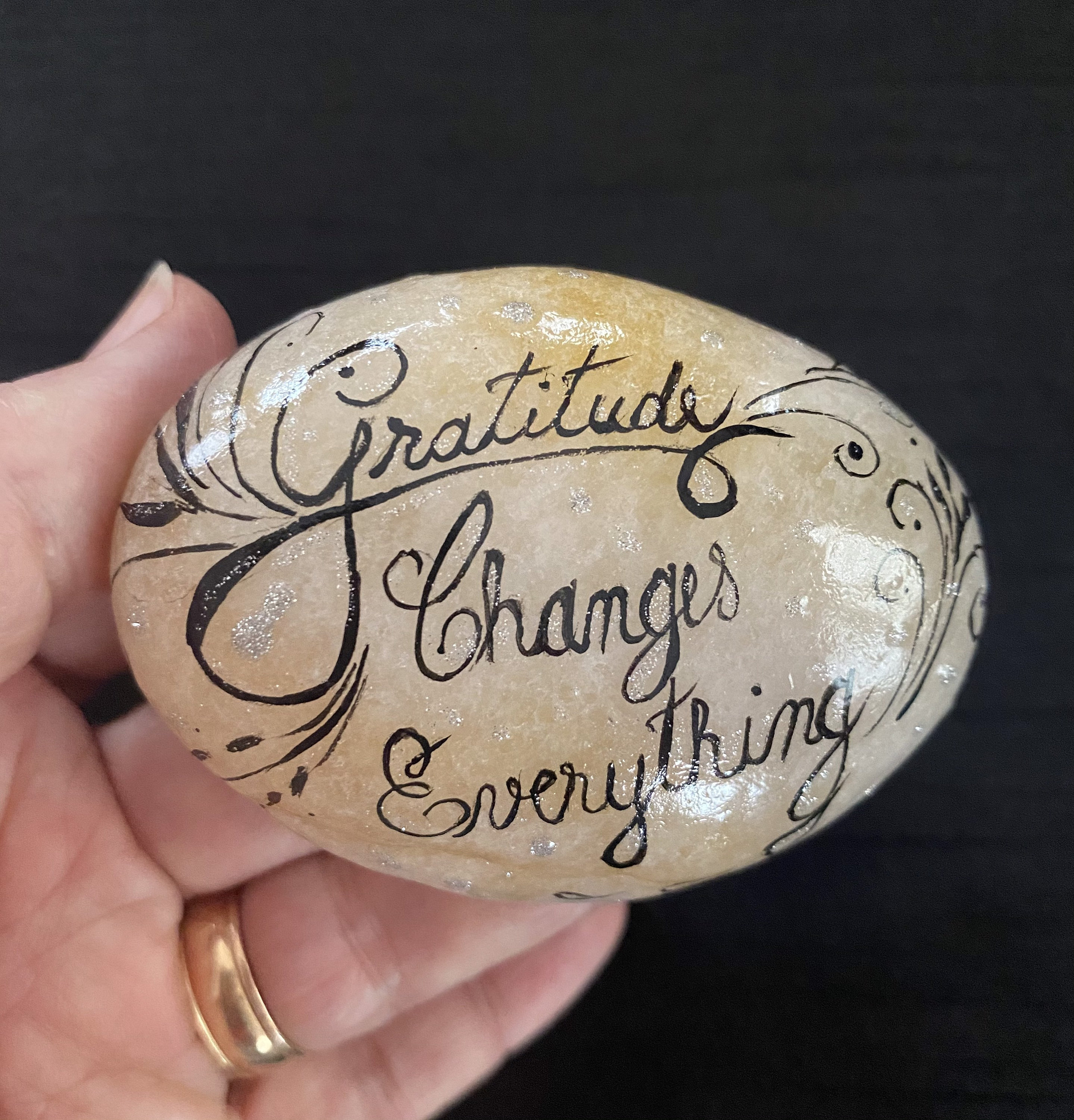 Hand Painted Inspirational Quote Stone - Etsy