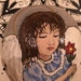Hand Painted Blue Robe Angel Stone - Etsy