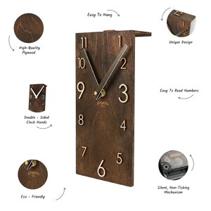 Personalized Desk Clock for Shelf, Anniversary Gift, Modern Farmhouse ...