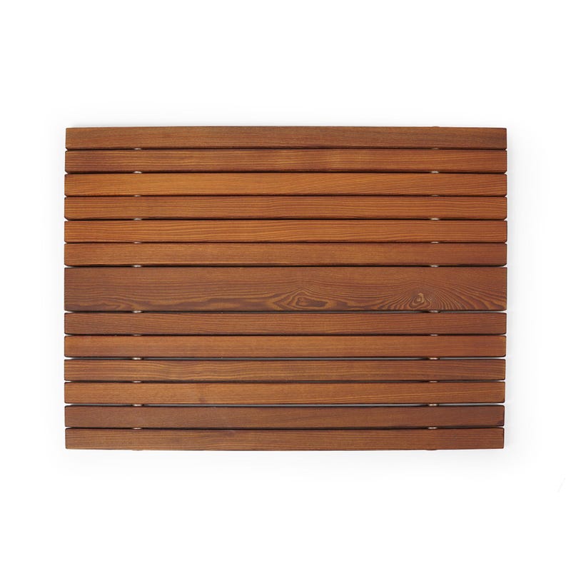 Teak Shower Mat - Etsy