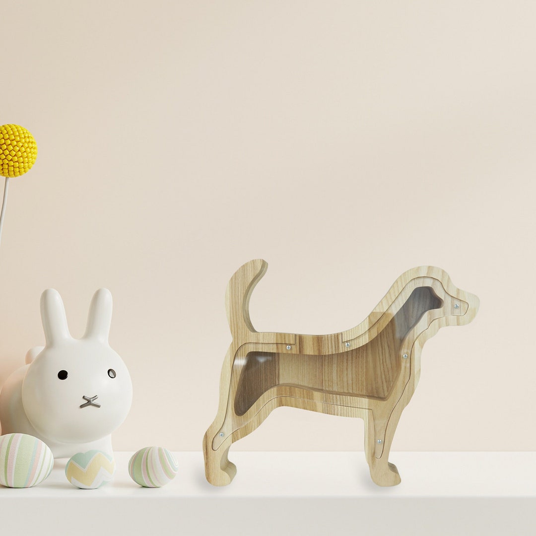 Dog Piggy Bank Custom Piggy Bank Dog Money Box Dog Lover - Etsy