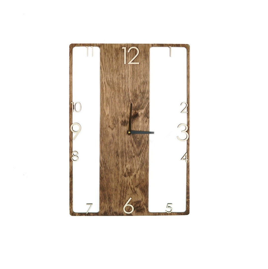 Large Wall Clock Wall Clock Unique Rectangular Wall Clock - Etsy